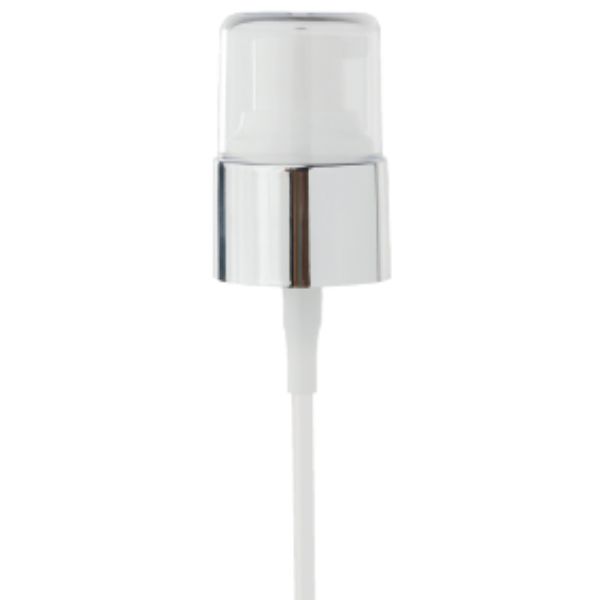 Dosificador Blanco y Plata con Tapa 24/210 - EnvaseShop